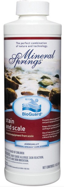 BioGuard MINERAL SPRINGS STAIN AND SCALE (1 Quart) – Cozy Backyard ...