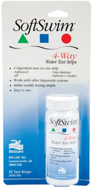 BioGuard SOFTSWIM 4-WAY TEST KIT (BIGUANIDE POOLS/SPAS ONLY) – Cozy ...